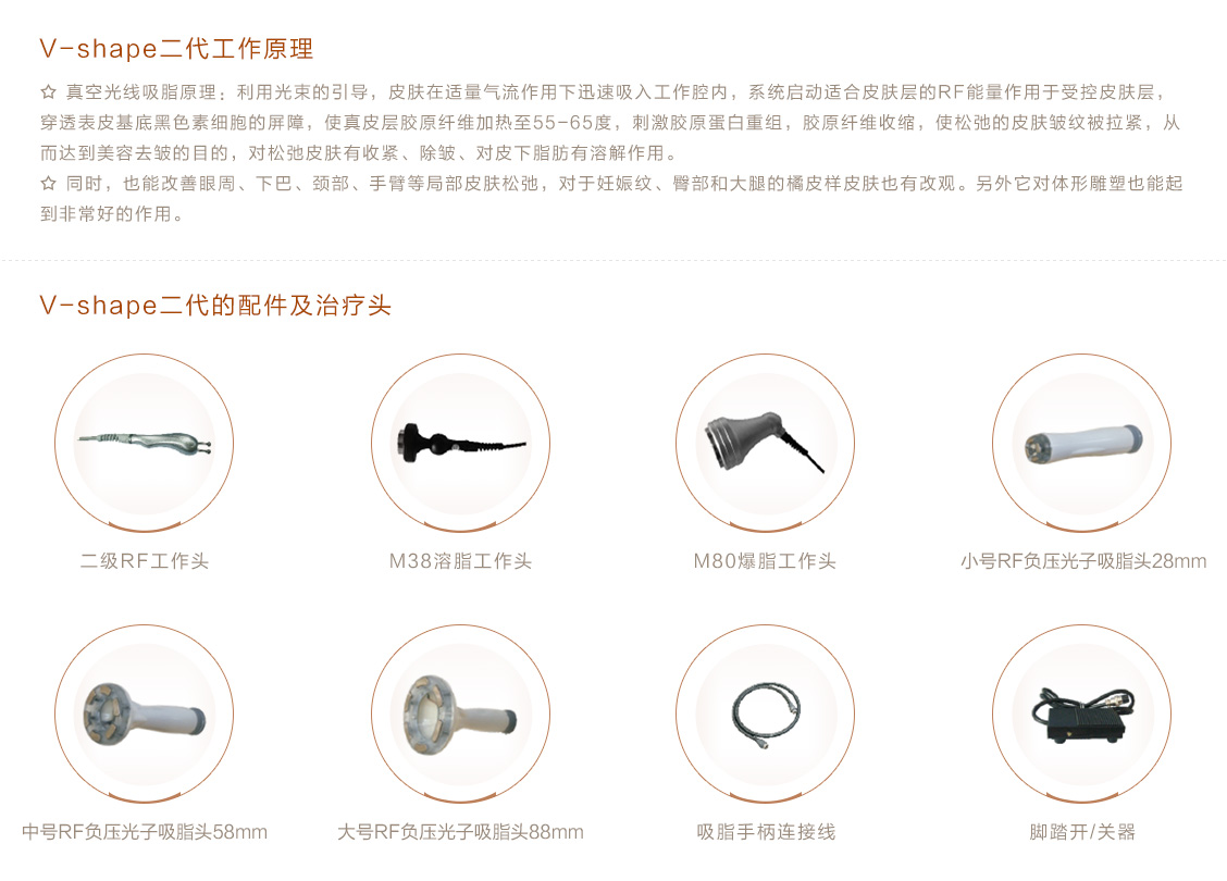 采美365网-采美正品仪器V-shape优美塑二代多功能减脂塑形美肤仪